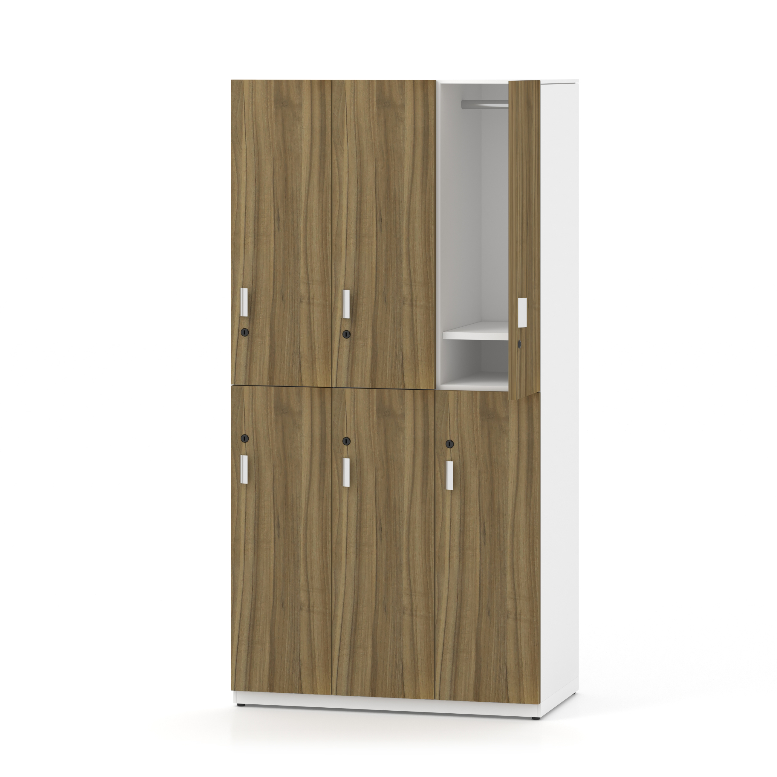 Modern Innovative Locker with 6 Wooden Doors from China manufacturer ...